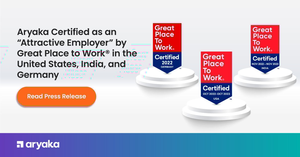 Aryaka: Certified Great Place To Work